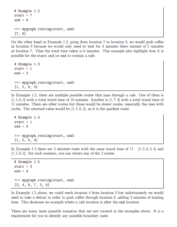 Solved You would now proceed to implement routing(self, | Chegg.com