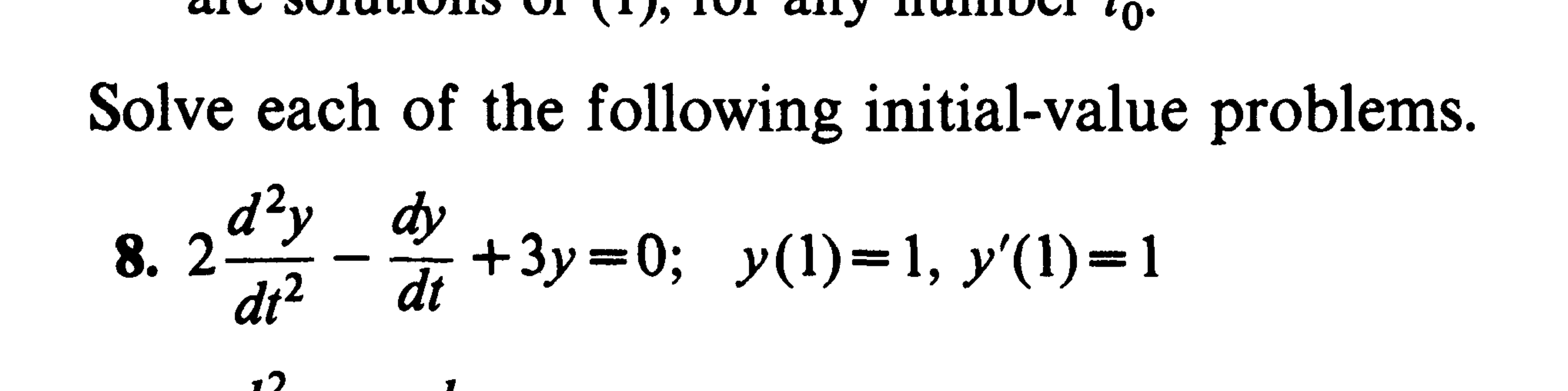 Solved Solve each of the following initial-value problems. | Chegg.com