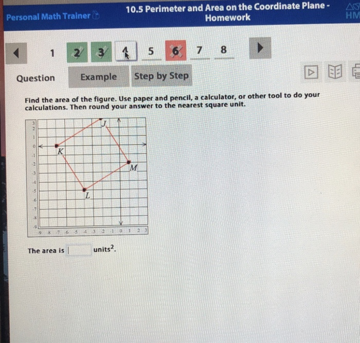 Solved 10.5 Perimeter and Area on the Coordinate Plane- | Chegg.com