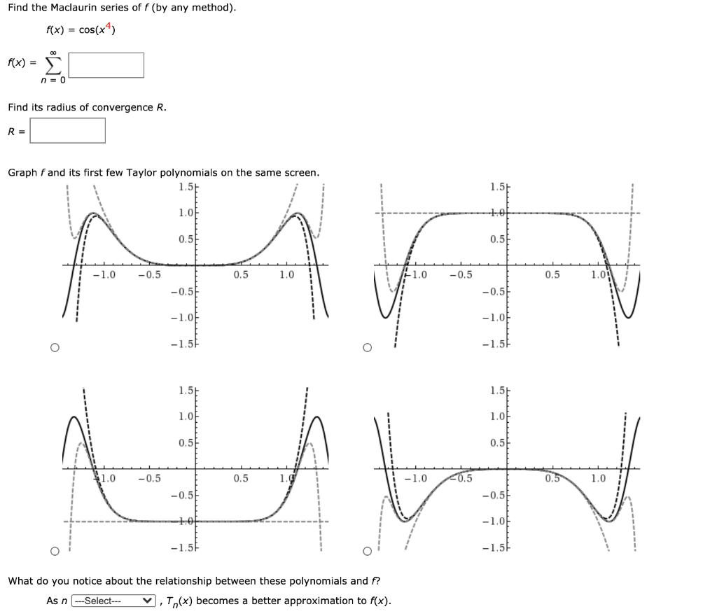 Solved Find the Maclaurin series of f(by any method). f(x) = | Chegg.com