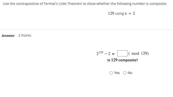 Solved 129 using x=2 | Chegg.com