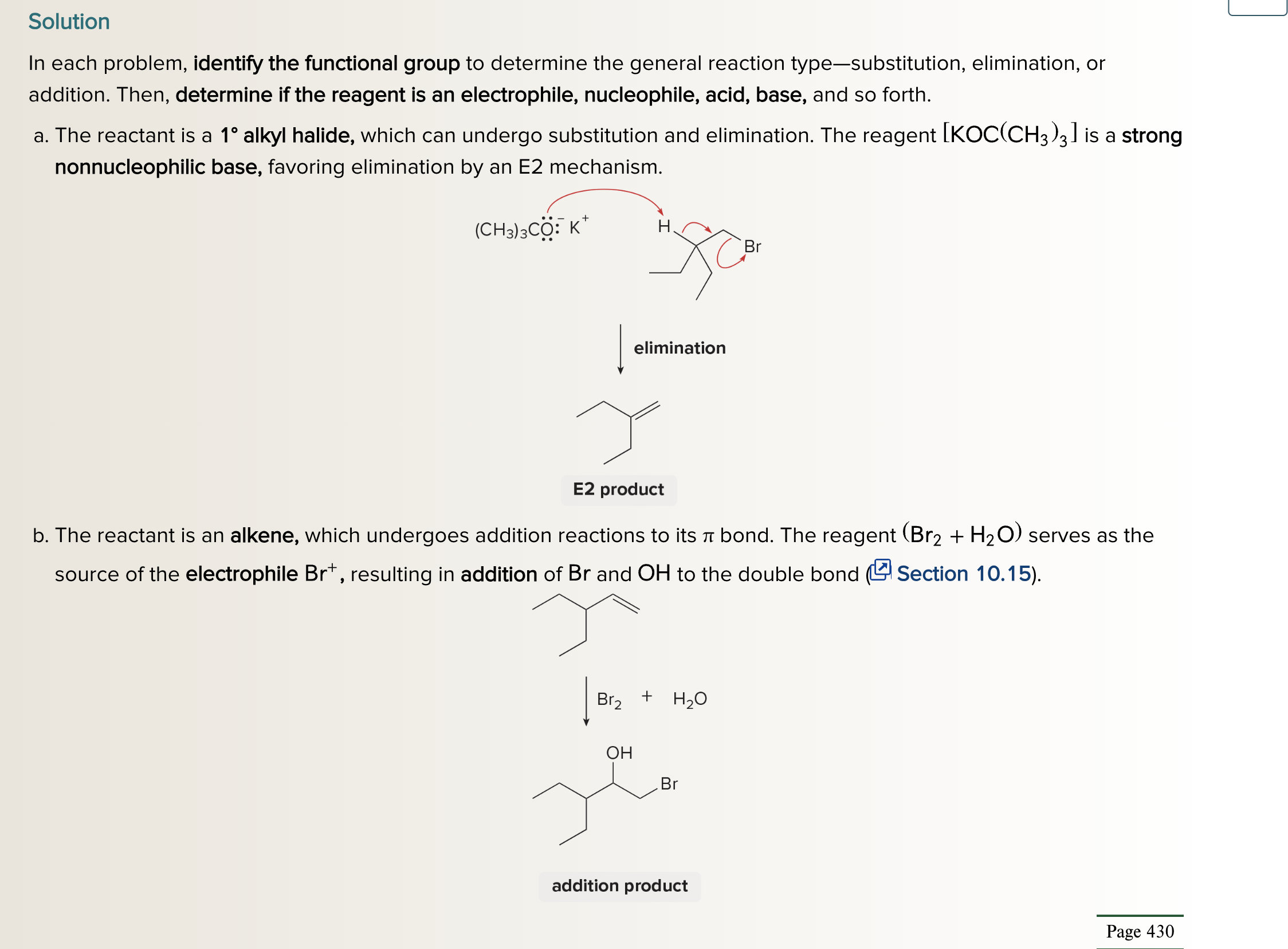Solved Problem 10.30 draw the products of each reaction | Chegg.com