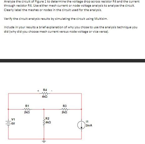 Solved What is the voltage drop across resistor R4 and | Chegg.com