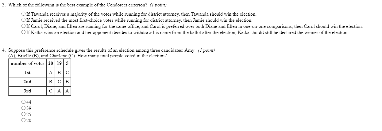 Solved 3. Which of the following is the best example of the | Chegg.com