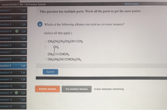 Solved JOrbell EOC2017 Wk 7 S2 Practice Tutorial uestion 1 | Chegg.com Solved JOrbell EOC2017 Wk 7 S2 Practice Tutorial uestion 1 | Chegg.com