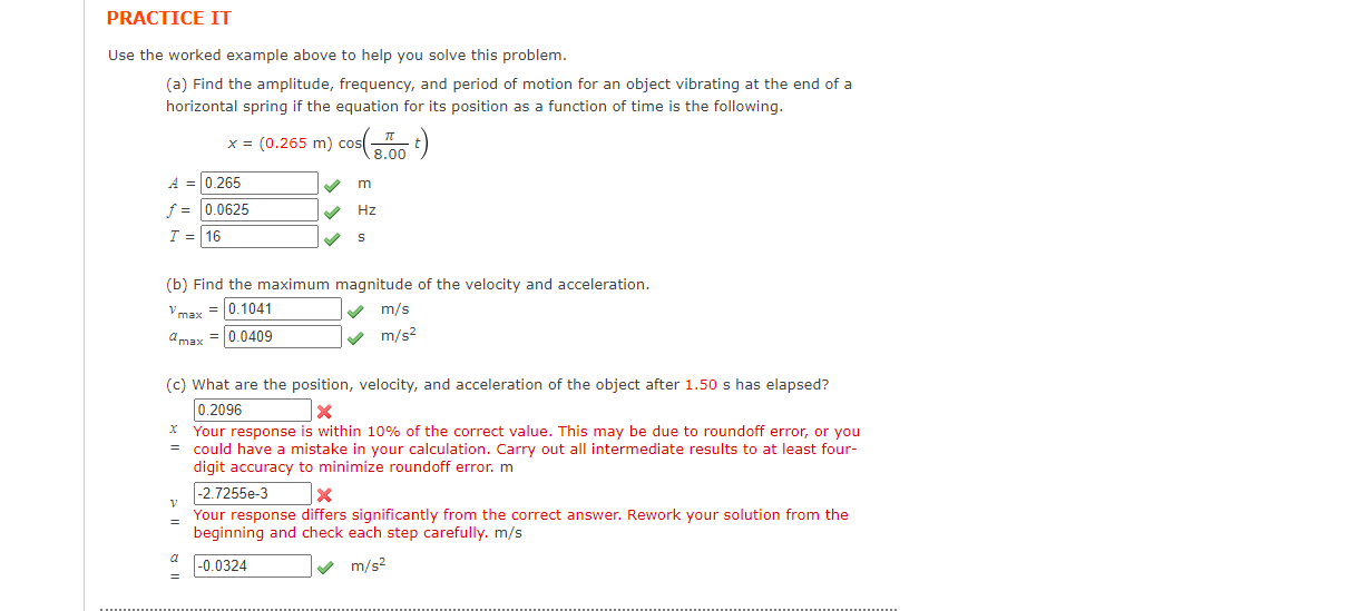 Solved PRACTICE IT Use the worked example above to help you | Chegg.com