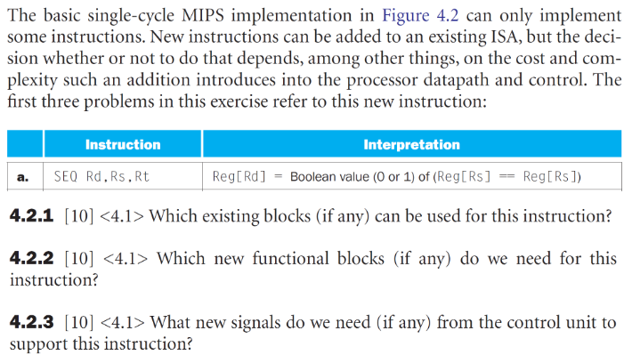 Solved The basic single-cycle MIPS implementation in Figure | Chegg.com