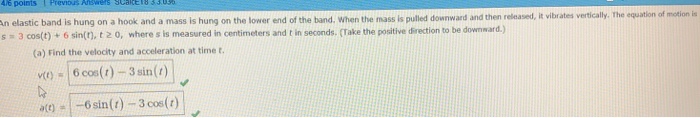 Solved 2π -2 2π 2π 2π (c) when does the mass pass through | Chegg.com