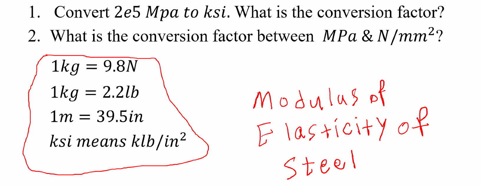 MPA To KSI Convert Megapascal To Ksi Kilo Pounds Per Square Inch