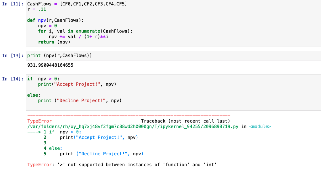 Solved How do I get a return on the accept or decline | Chegg.com
