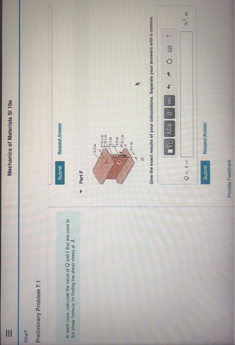 Solved Preliminary Problem 7.1 Part A In each case, | Chegg.com