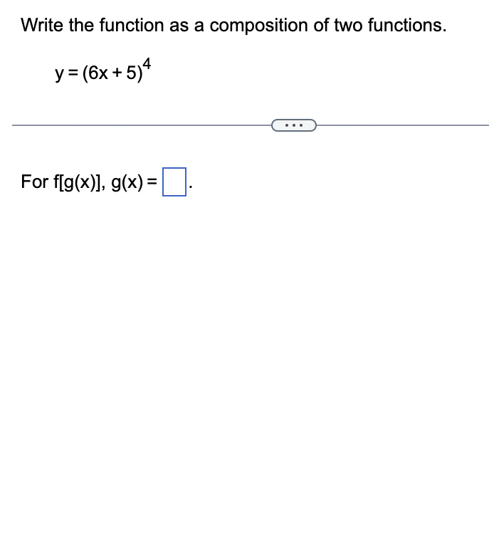 Solved Write the function as a composition of two functions. | Chegg.com