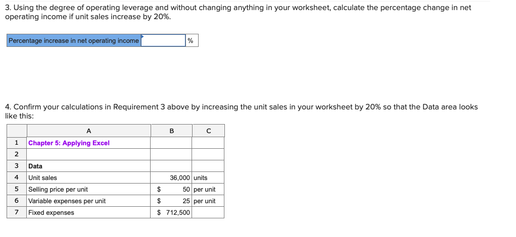 Solved Paste A1 x fx Chapter 5: Applying Excel Chapter 5: | Chegg.com