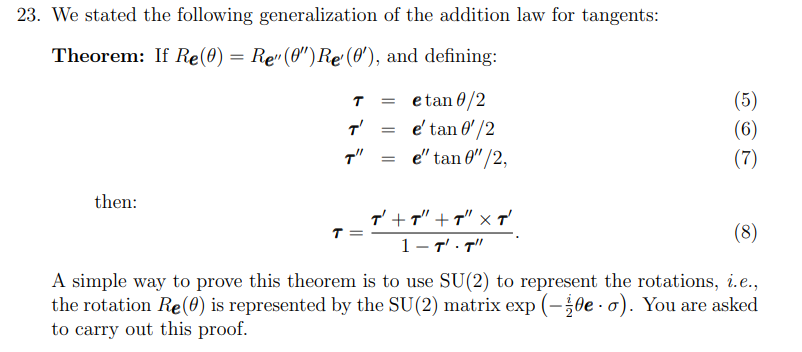 We stated the following generalization of the | Chegg.com