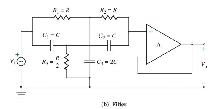 Solved Design an active notch filter as in Fig. 12.37(b) | Chegg.com