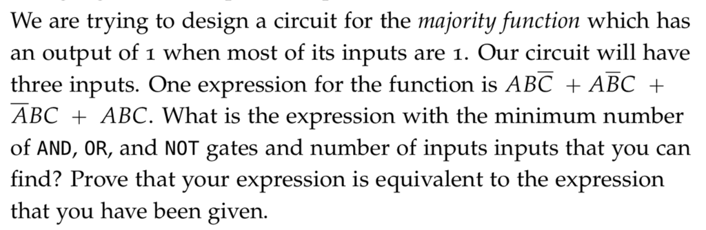 Solved We are trying to design a circuit for the majority | Chegg.com