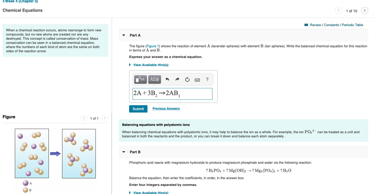 Solved Balancing equations with polyatomic ions When | Chegg.com