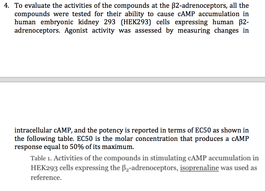 Solved Compound EC50-B2 (nM) Compound EC50-12 (nM) | Chegg.com