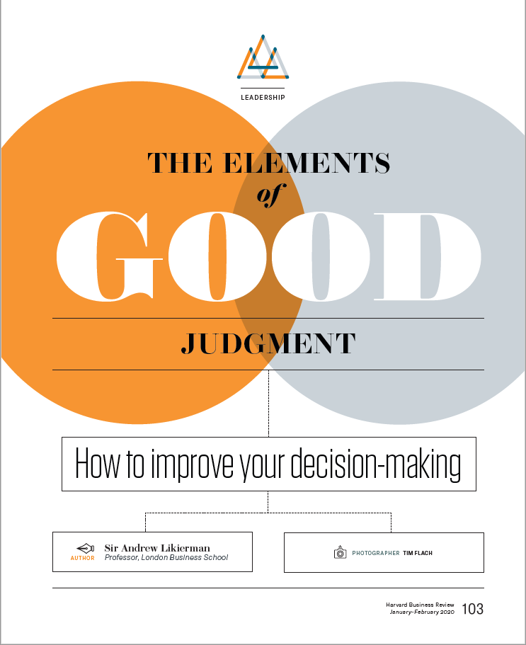 Solved 4 LEADERSHIP THE ELEMENTS of GOOD JUDGMENT How to | Chegg.com