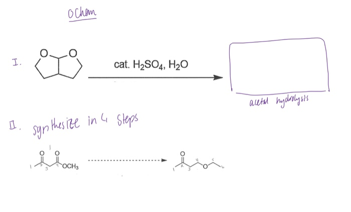 Solved O Chon cat. H2SO4, H20 aueth nydnyirs 3yn tes iee in | Chegg.com