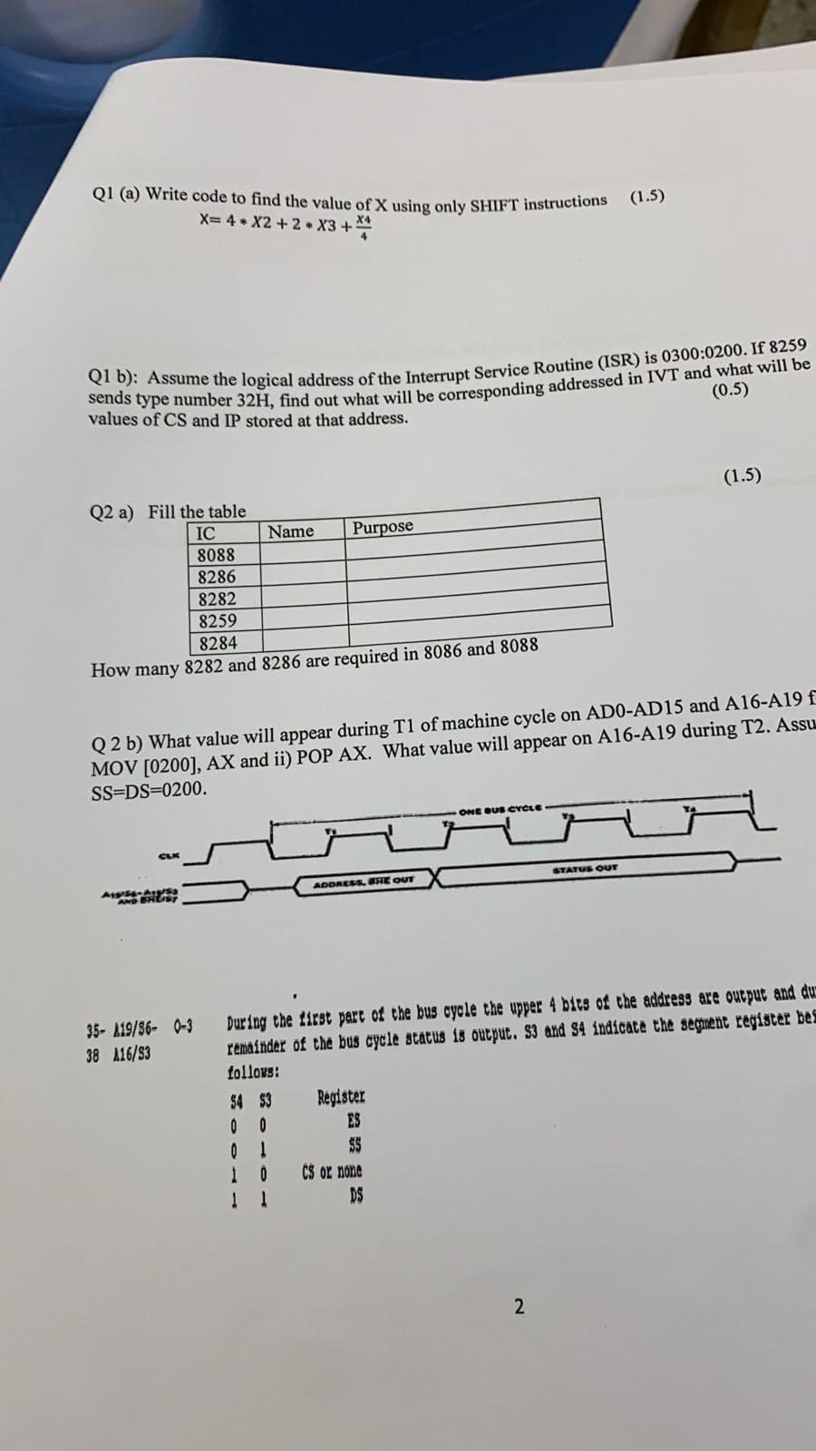 Solved Q1 (a) Write code to find the value of X using only | Chegg.com