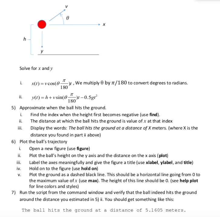 Solved 2. Throwing a ball Below are all the steps you need | Chegg.com
