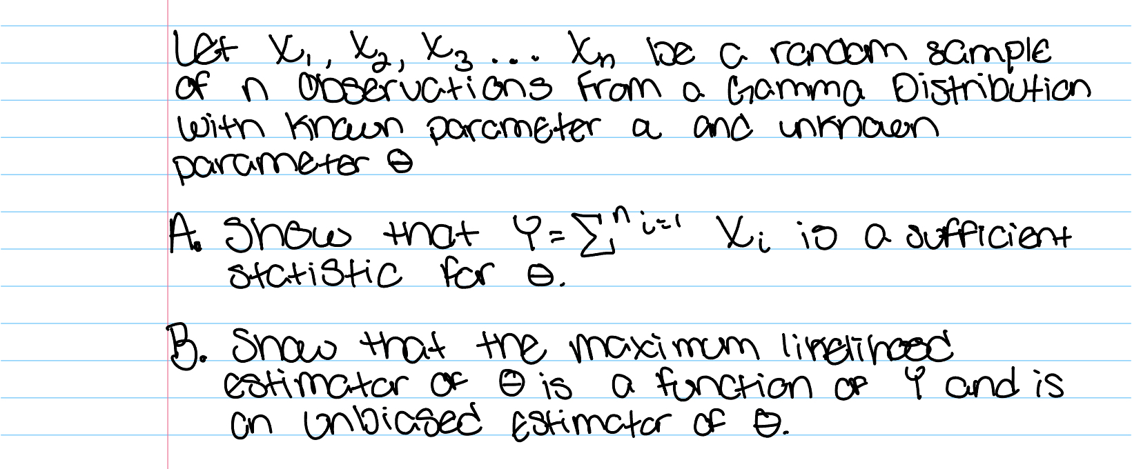 Solved Let x1,x2,x3…xn be a random sample of n Observations | Chegg.com