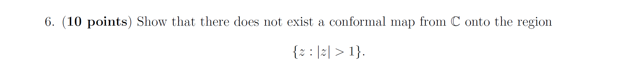 Solved 6. (10 points) Show that there does not exist a | Chegg.com