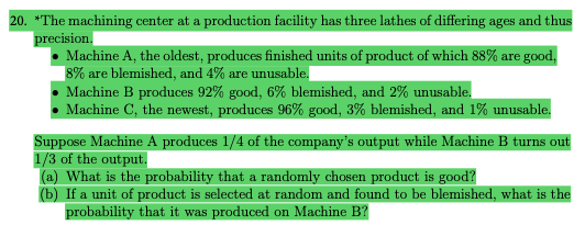 Solved 20. *The machining center at a production facility | Chegg.com