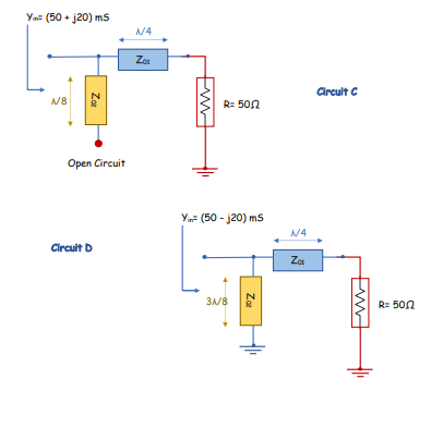 Solved Problem 1 (50 pts) Design the matching circuits shown | Chegg.com