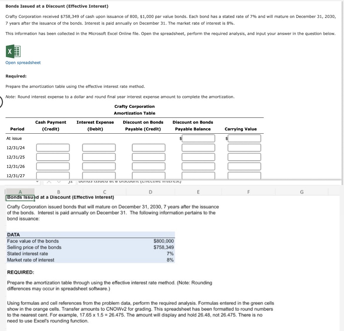 Solved REQUIRED:Prepare the amortization table through using | Chegg.com