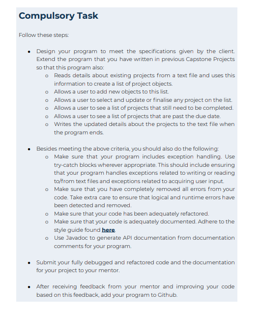 Solved Compulsory Task Follow these steps: - Design your | Chegg.com