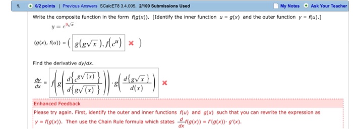 Solved 0 1. 2 points | Previous Answers SCalcET8 3.4.005. | Chegg.com Solved 0 1. 2 points | Previous Answers SCalcET8 3.4.005. | Chegg.com