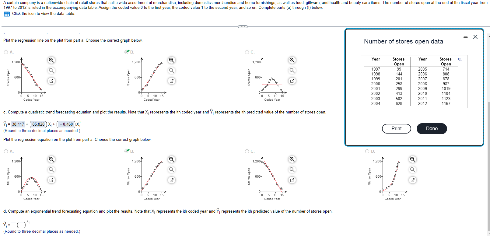 Solved Plot the regression line on the plot from part a. | Chegg.com