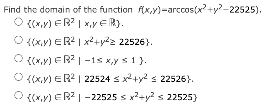 Solved Find the domain of the function | Chegg.com