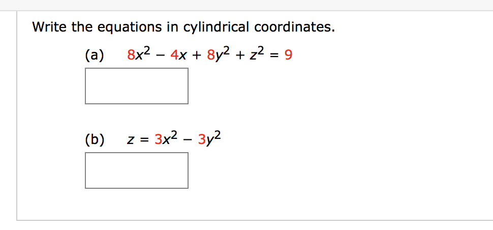 Solved Write The Equations In Cylindrical Coordinates a Chegg solved-write-the-equations-in-cylindrical-coordinates-a-chegg