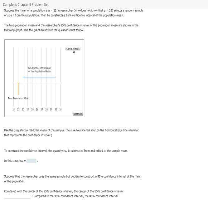 Solved Complete: Chapter 9 Problem Set Suppose the mean of a | Chegg.com