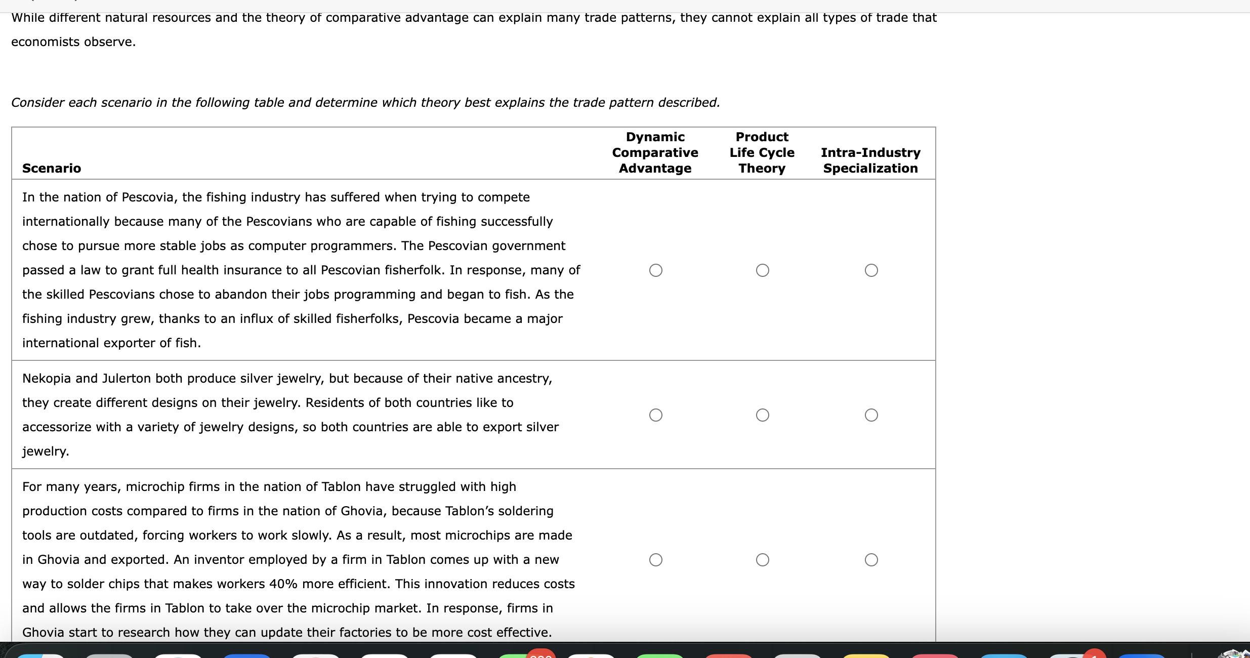 Solved While different natural resources and the theory of | Chegg.com