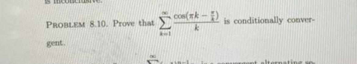Solved PROBLEM 8.10. Prove that gent. cos(k) is | Chegg.com
