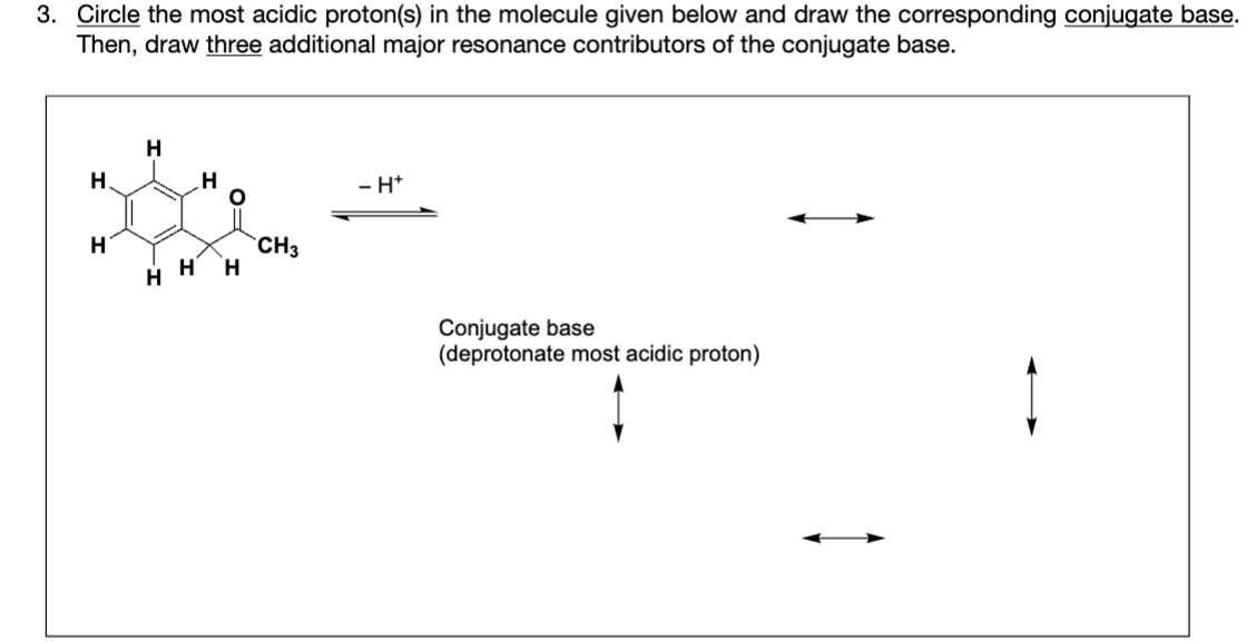 Solved Circle the most acidic proton(s) ﻿in the molecule | Chegg.com