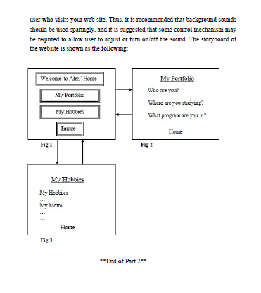 Solved Part 2 - Design and Build Your Persoual Portfolio as | Chegg.com