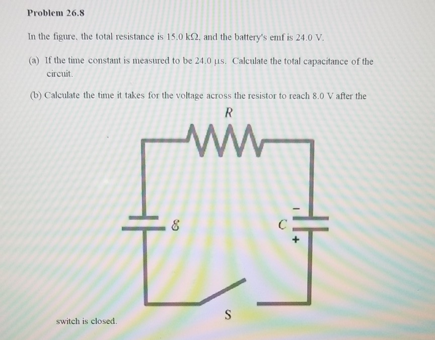 Solved Problem 26.8 In the figure, the total resistance is | Chegg.com