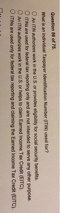 Solved Question 56 Of 75 What Is An Individual Taxpayer Chegg solved-question-56-of-75-what-is-an-individual-taxpayer-chegg