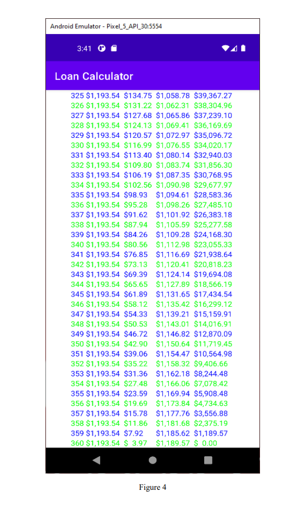 Solved Develop an Android Java app for calculating the | Chegg.com