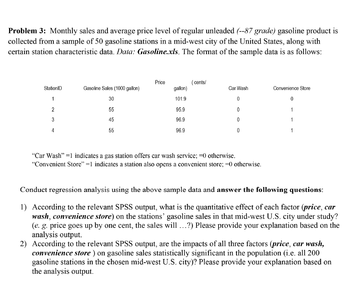 Problem 3: Monthly sales and average price level of | Chegg.com