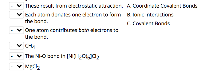 Solved Match each description and example with its correct | Chegg.com