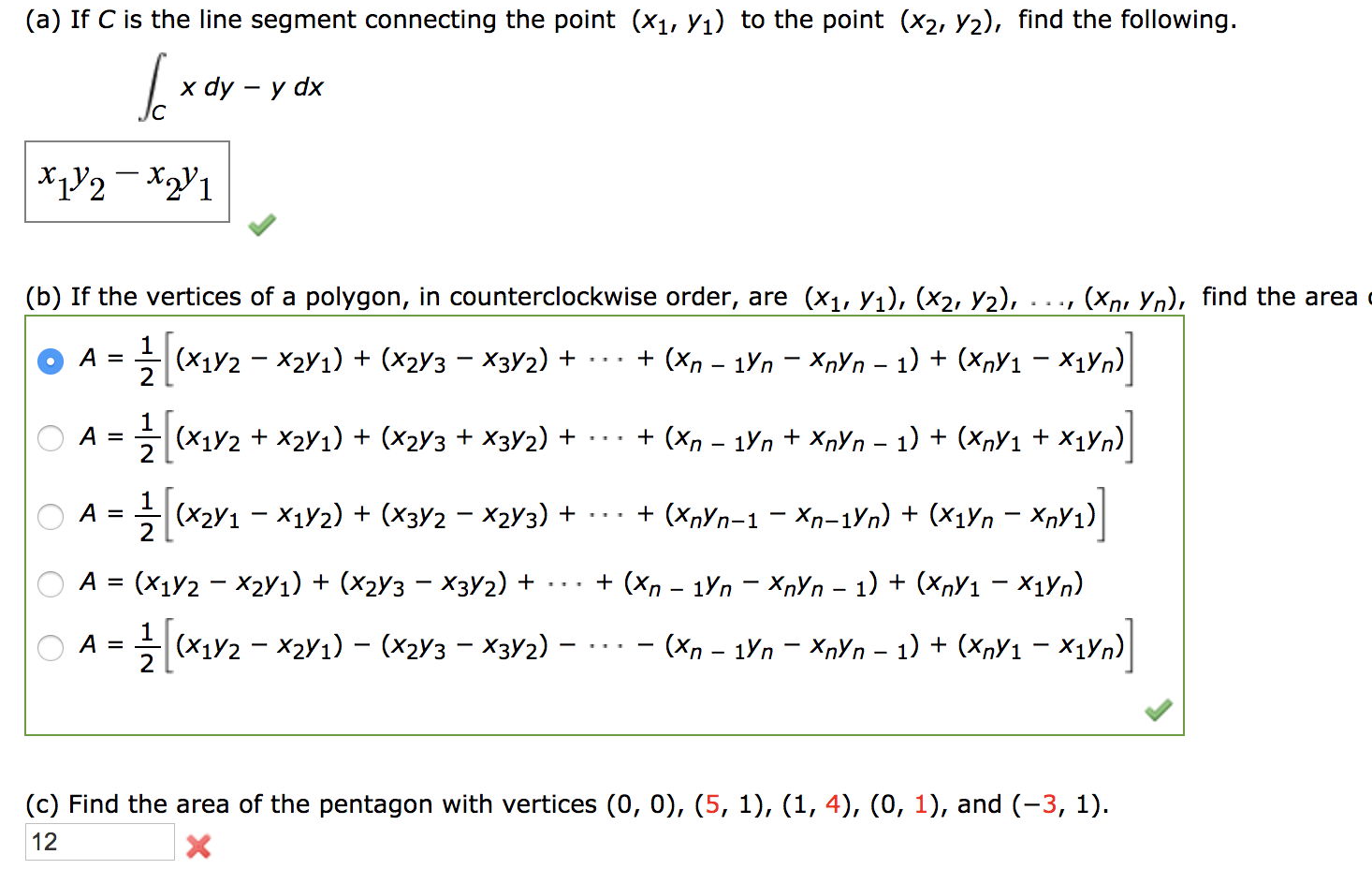 Solved (a) If C is the line segment connecting the point | Chegg.com