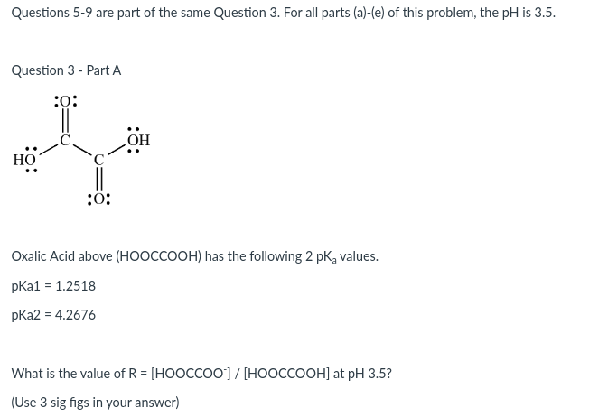 Solved Questions 5-9 are part of the same Question 3. For | Chegg.com