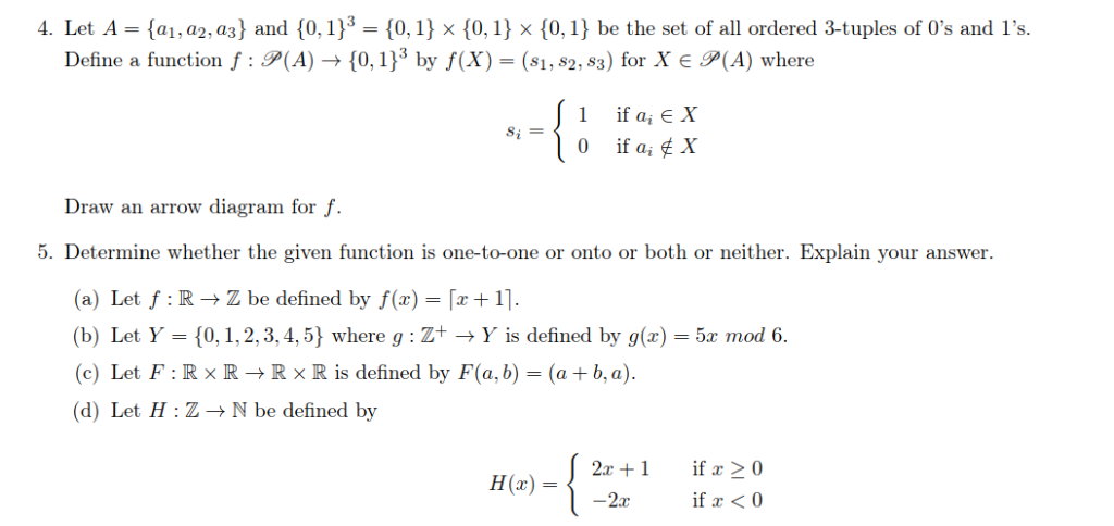 Solved 1. Let A - (a1, a2, a3) and (0, 1)3- 0,1 x 10, 1) x | Chegg.com