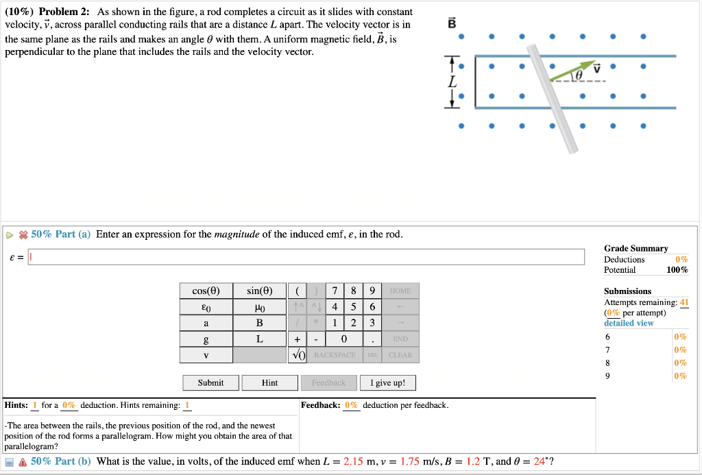 Solved (10\%) Problem 2: As shown in the figure, a rod | Chegg.com